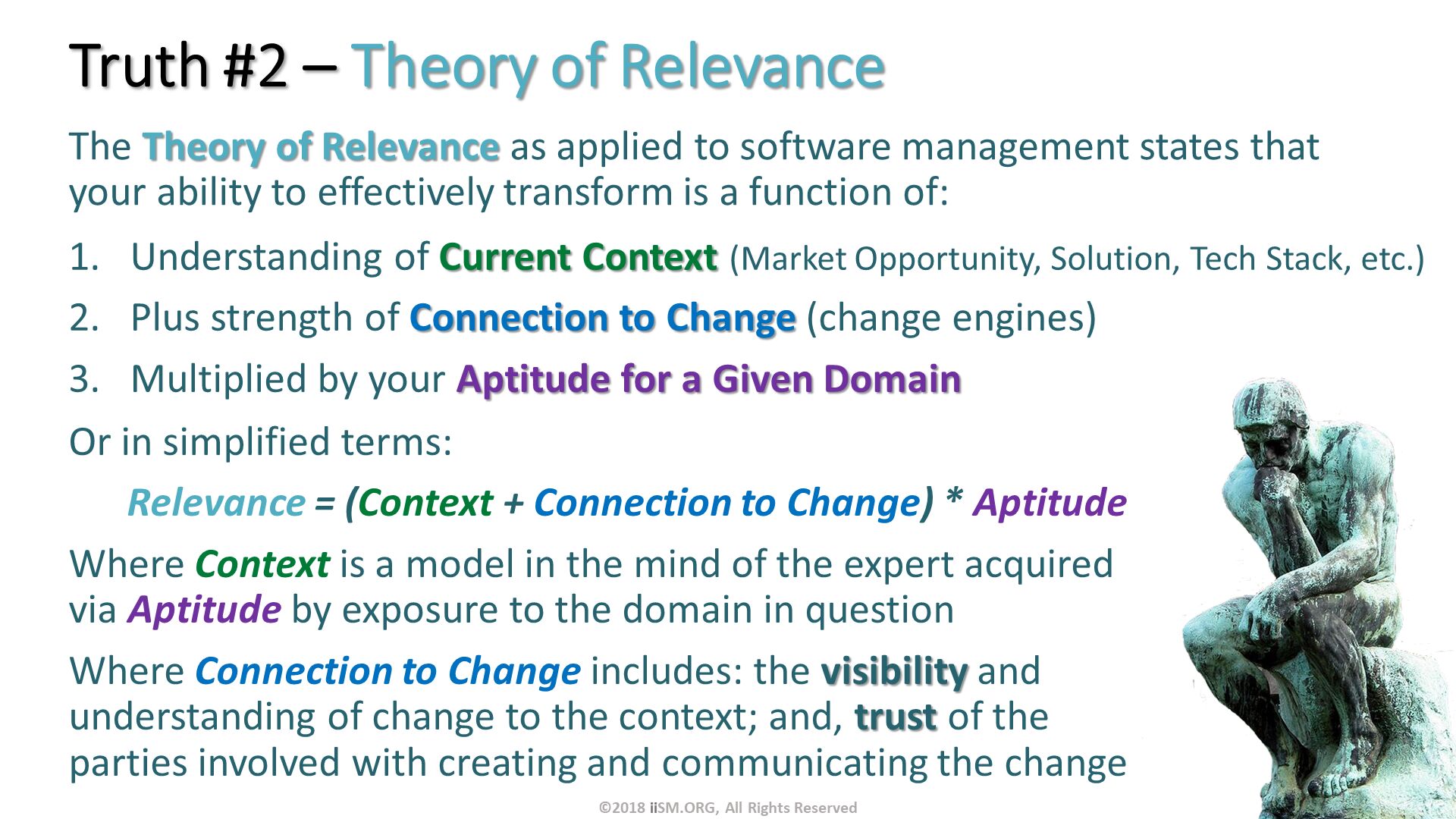 Truth #2 – Theory of Relevance
